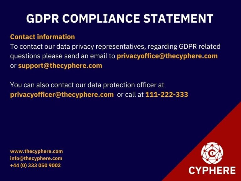 Writing a GDPR compliance statement - Free Checklist